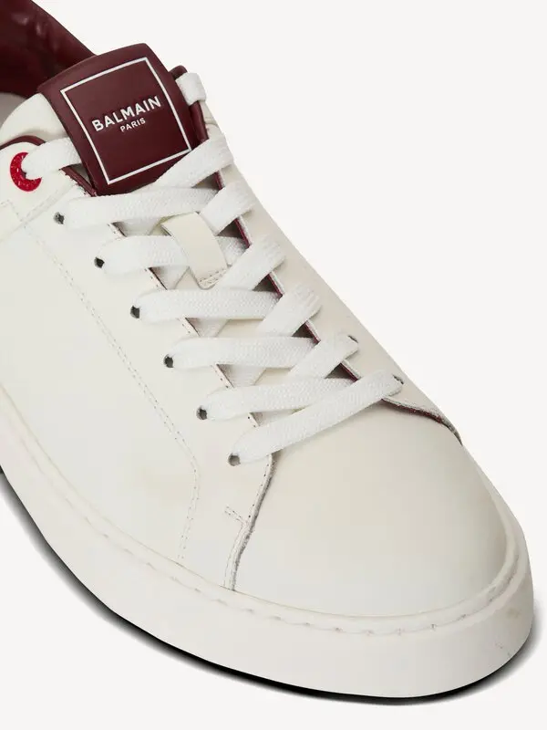 Balmain B-court Smooth Leather Trainers