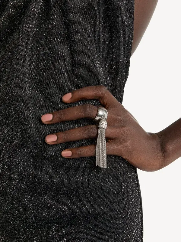 Balmain Brass Tassel Ring