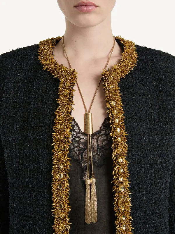 Balmain Embroidered Tweed Jacket