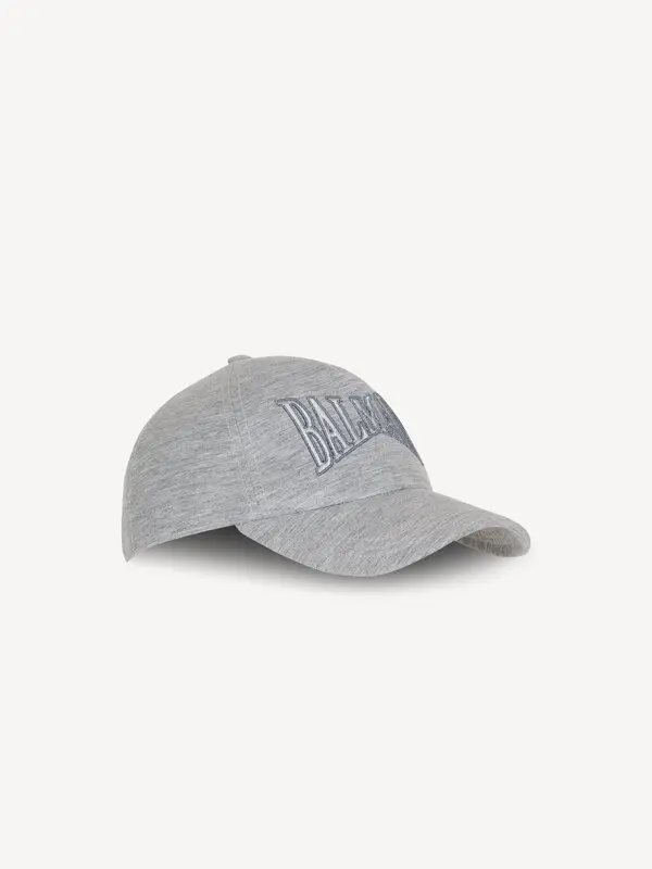 Balmain Embroidered Jersey Cap