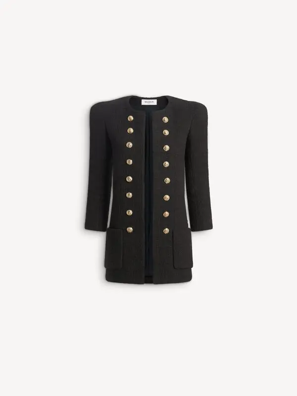 Balmain Tweed Jacket - Black