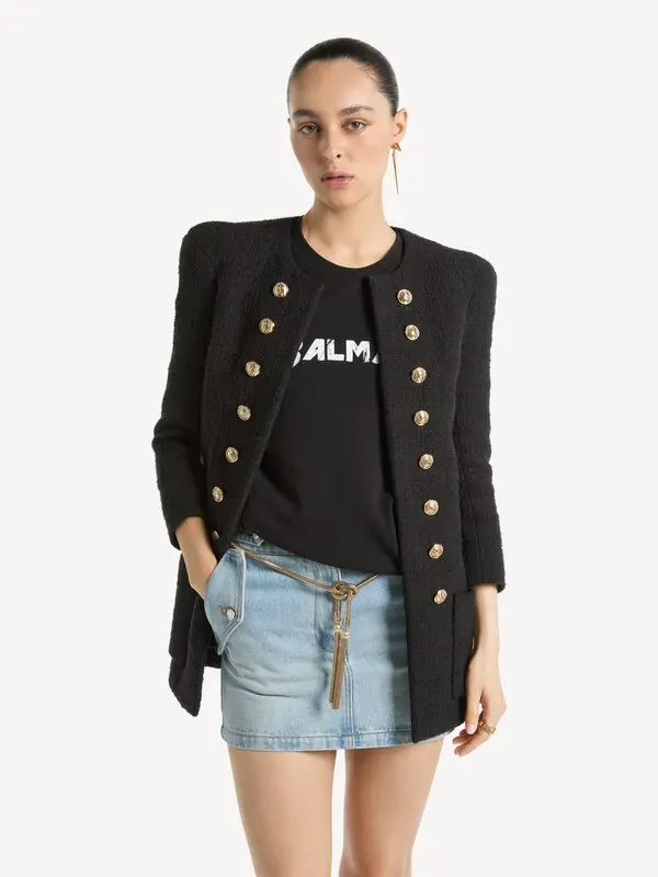 Balmain Tweed Jacket - Black