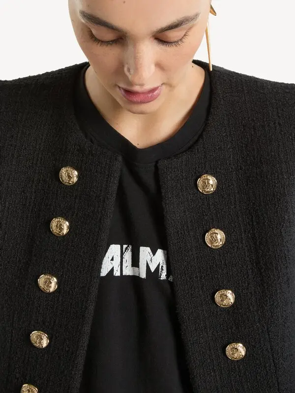 Balmain Tweed Jacket - Black