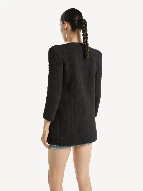 Balmain Tweed Jacket - Black