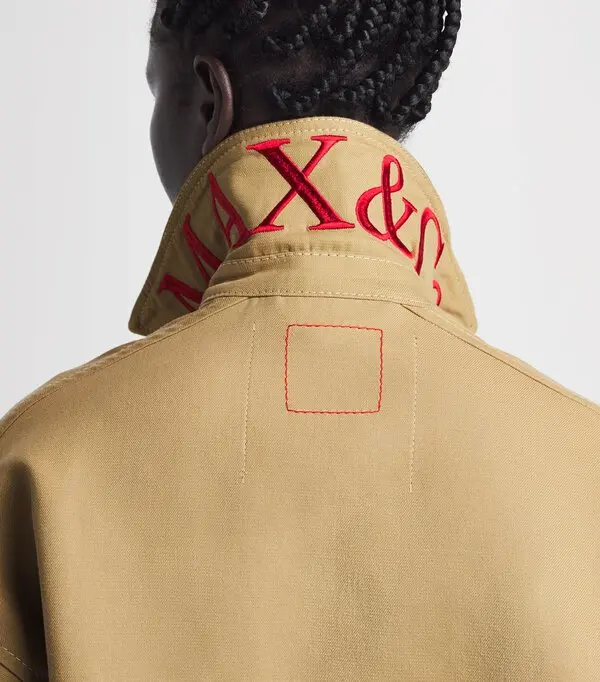 Max & Co. Water-resistant Leather-trim Jacket