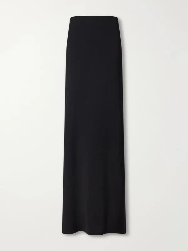 COLLEEN ALLEN Ruched Stretch-crepe Maxi Skirt