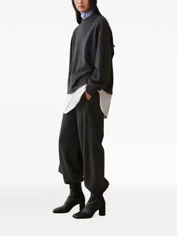 LESS Raglan-sleeve Wool Sweatshirt