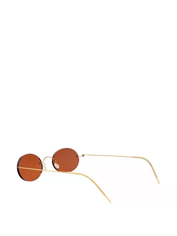 LINDBERG 81012 Round-frame Sunglasses