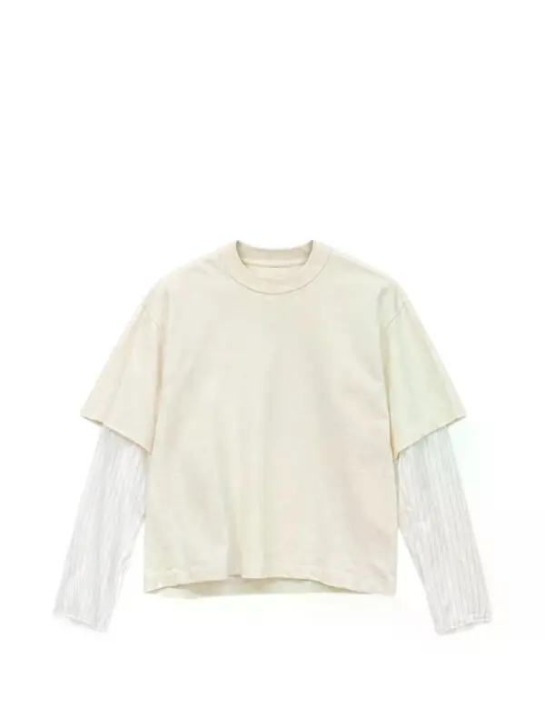 SONIA CARRASCO Layered-sleeve Cotton T-shirt