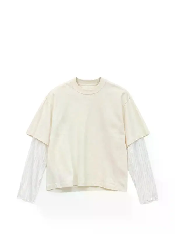 SONIA CARRASCO Layered-sleeve Cotton T-shirt