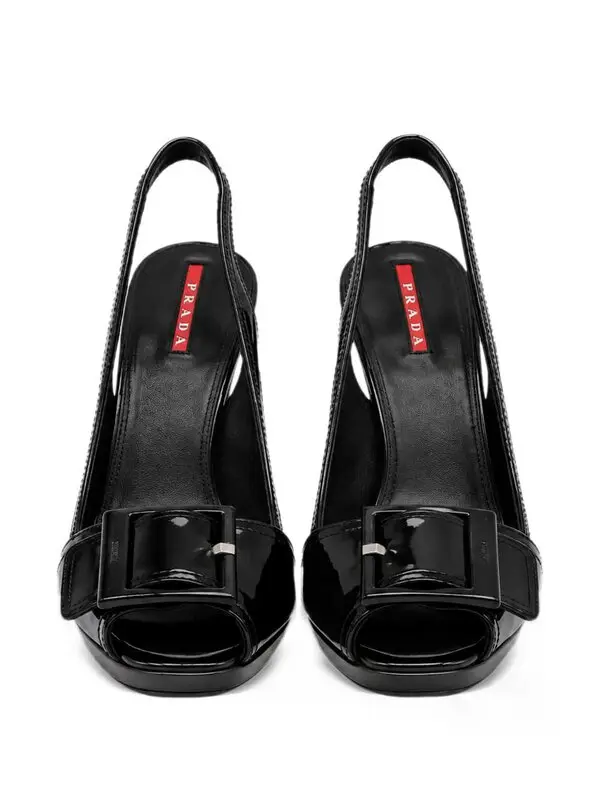 Prada 2000s Buckle Slingback Pumps
