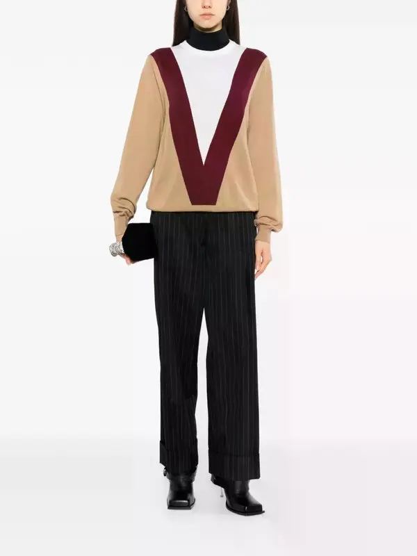 PORTS V Logo-applique Sweater