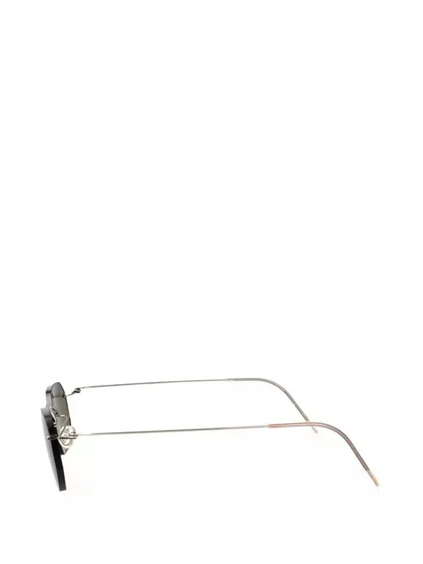 LINDBERG 81015 Geometric-frame Titanium Sunglasses