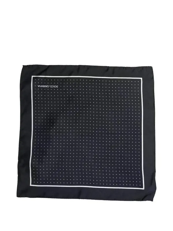 Dolce & Gabbana Polka-dot Silk Pocket Square