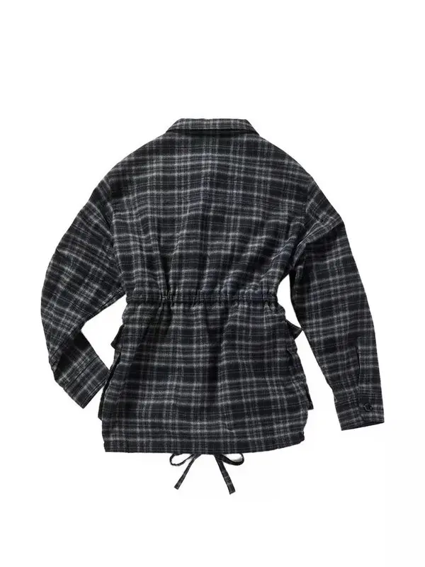 PERVERZE Check-pattern Drawstring Jacket