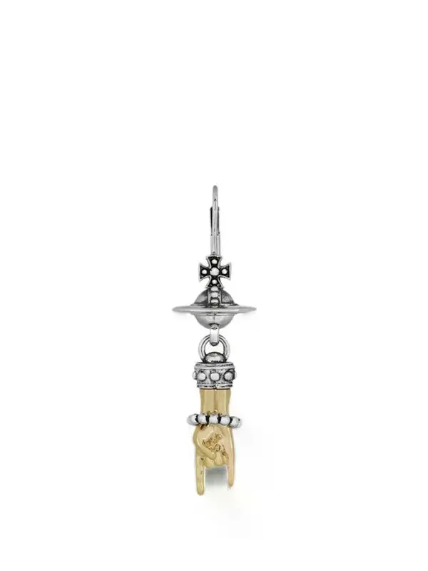 VIVIENNE WESTWOOD Anatoly Orb Earring - Silver