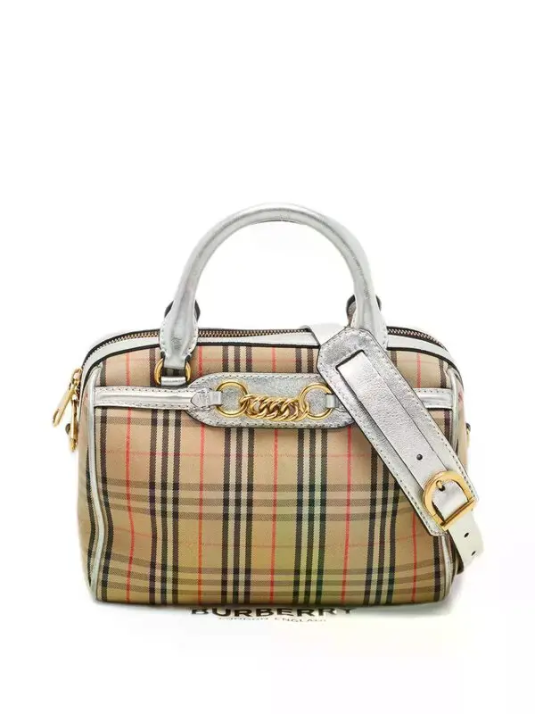 Burberry 1983 Small Knight Check Satchel Bag
