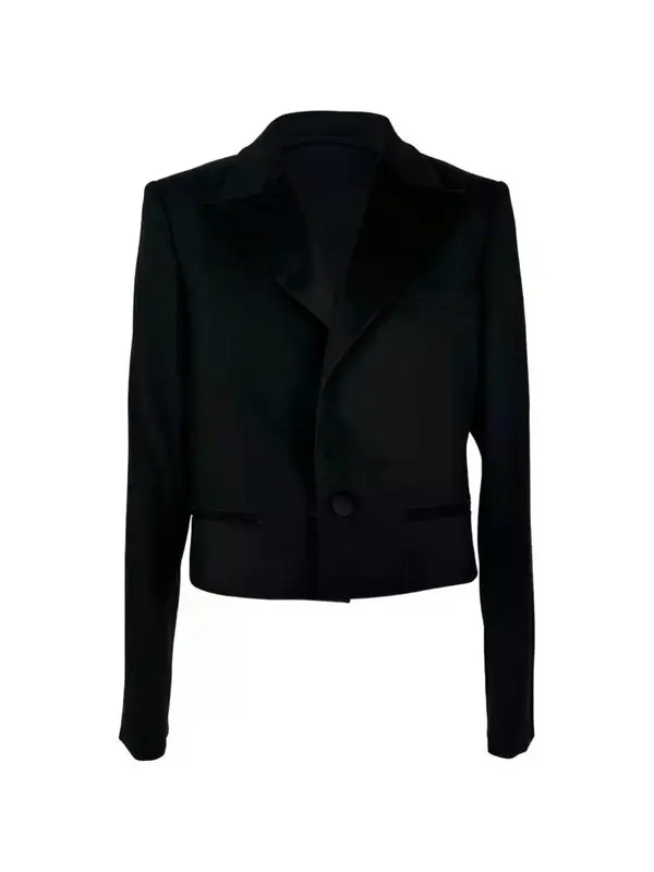 Oscar De La Renta Single-breasted Cropped Blazer