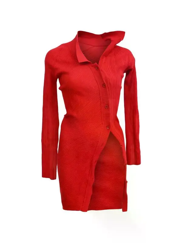 Jacquemus La Robe Maille Colin Asymmetric Dress