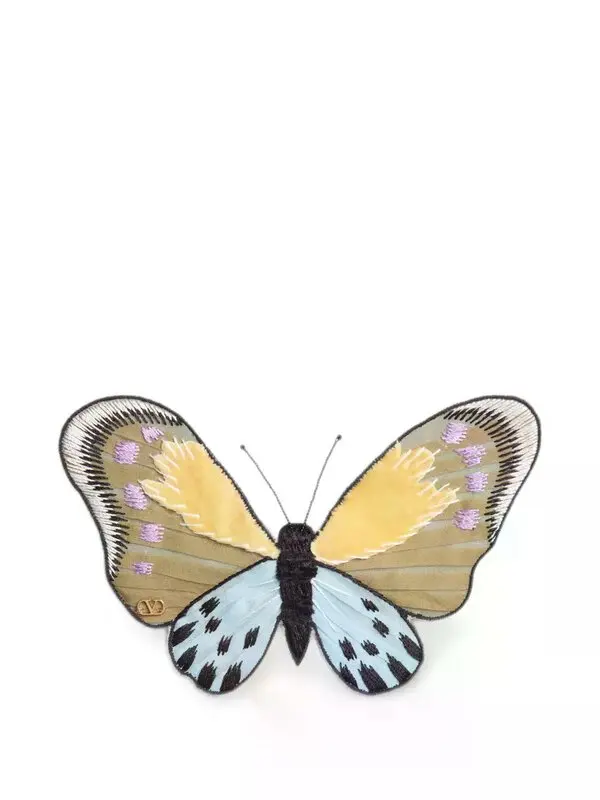Valentino Garavani Flutterby Pin-fastening Brooch - Yellow