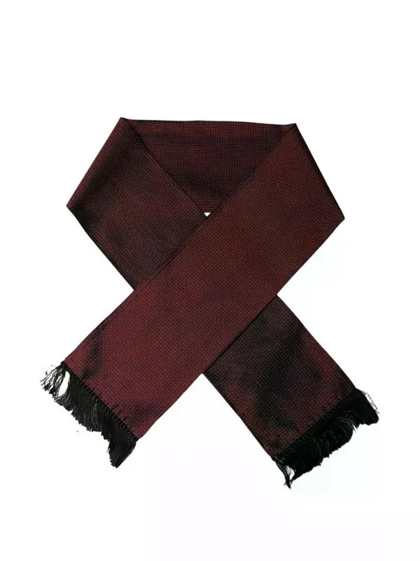 Dolce & Gabbana Dotted-print Fringed Scarf