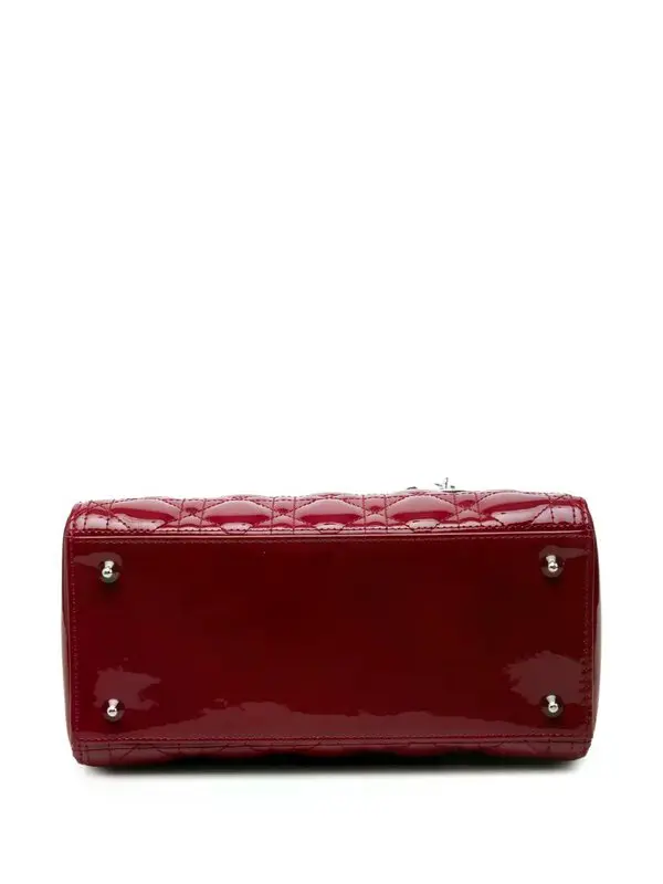 Dior 2018 Medium Patent Cannage Lady Satchel
