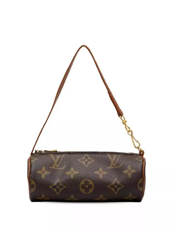 LOUIS VUITTON 1990-2010 Monogram Papillon Pochette Handbag - Brown