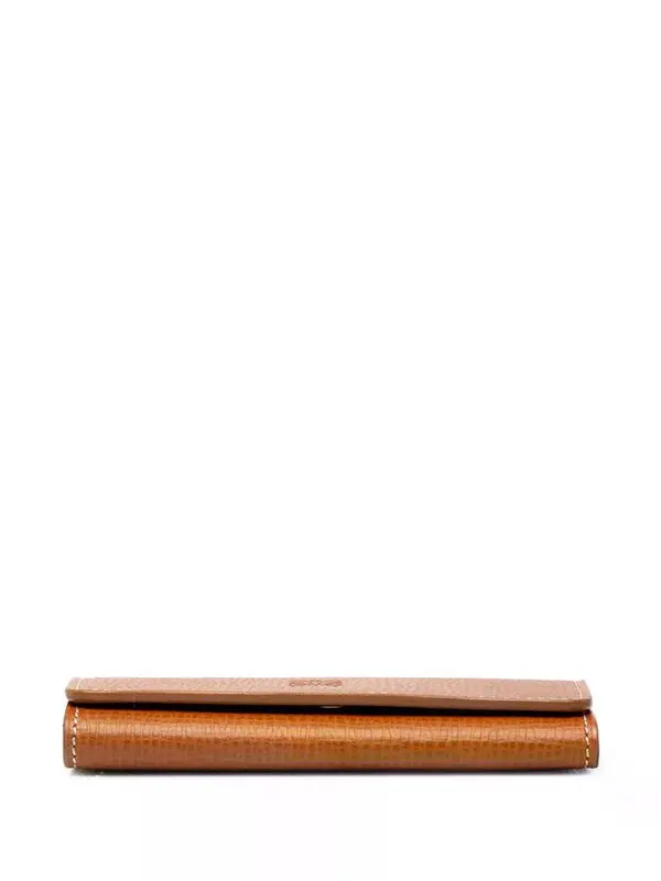 Loewe 1990-2000 Textured Calfskin Anagram Key Holder