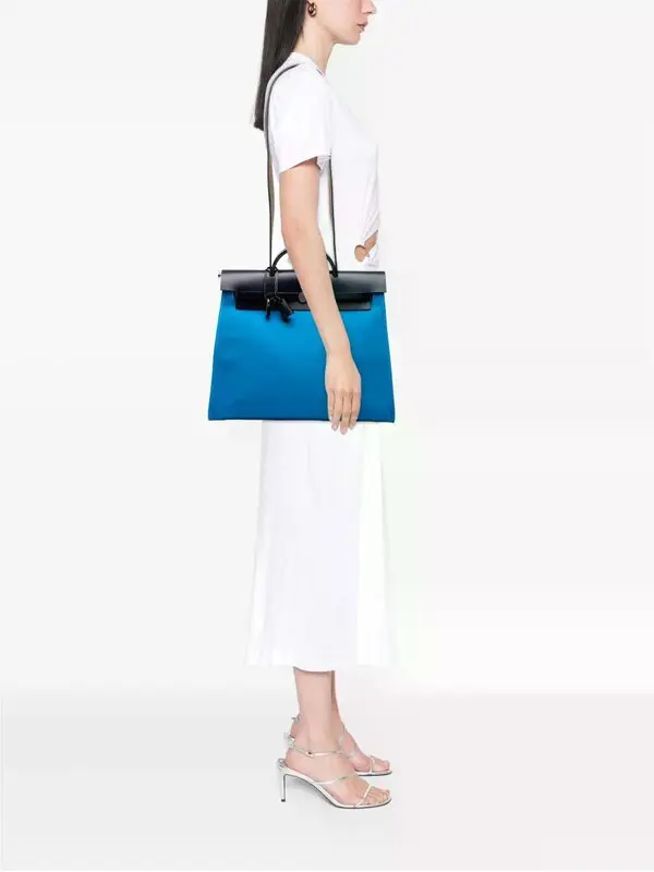 Hermès 2017 Toile Herbag Zip 39 Satchel