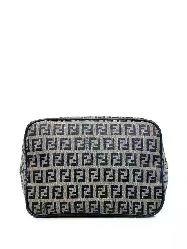 Fendi 2000-2010 Zucchino Canvas Shoulder Bag
