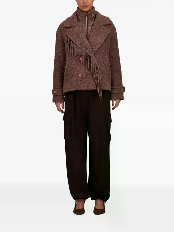 Herno Fringed Bouclé Jacket