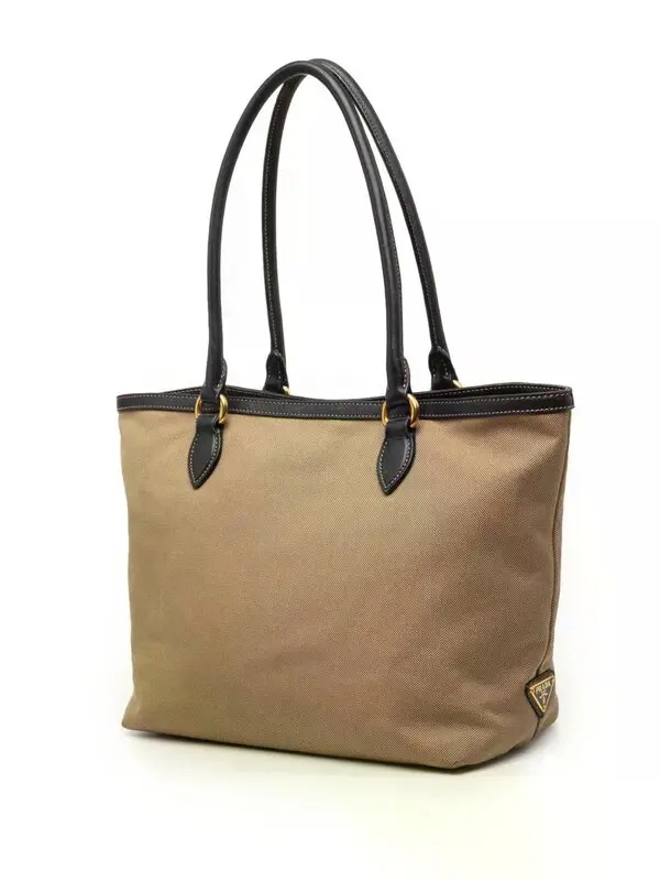 Prada 2013-2026 Canvas Canapa Logo Tote Bag