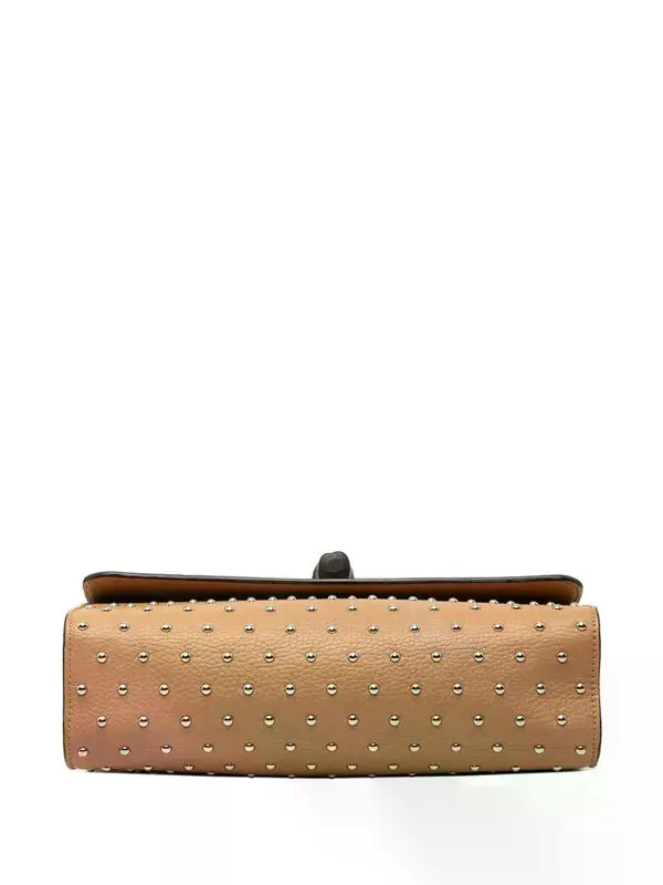 Gucci 2000-2015 Medium Leather Studded Miss Bamboo Crossbody Bag