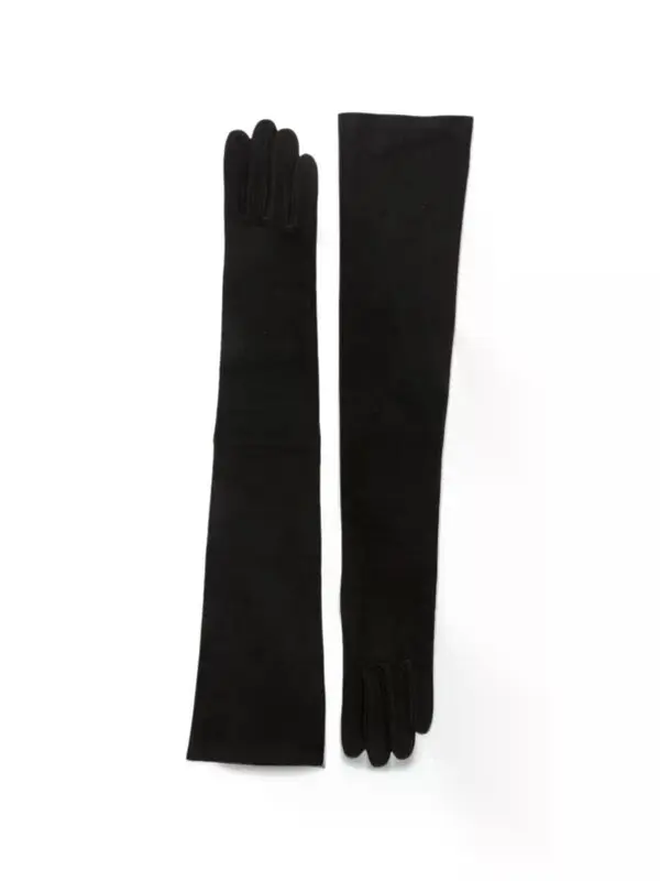 AGNELLE Glamour Long Suede Gloves