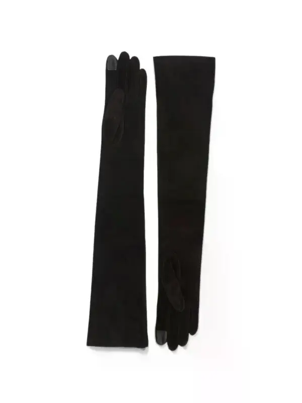 AGNELLE Glamour Long Suede Gloves