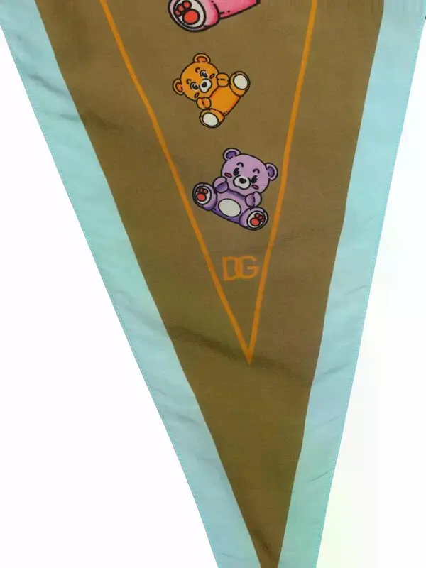 Dolce & Gabbana Teddy Bear Print Scarf