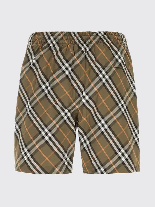 Burberry Vintage Check Nylon Swim Shorts With Drawstring Waist