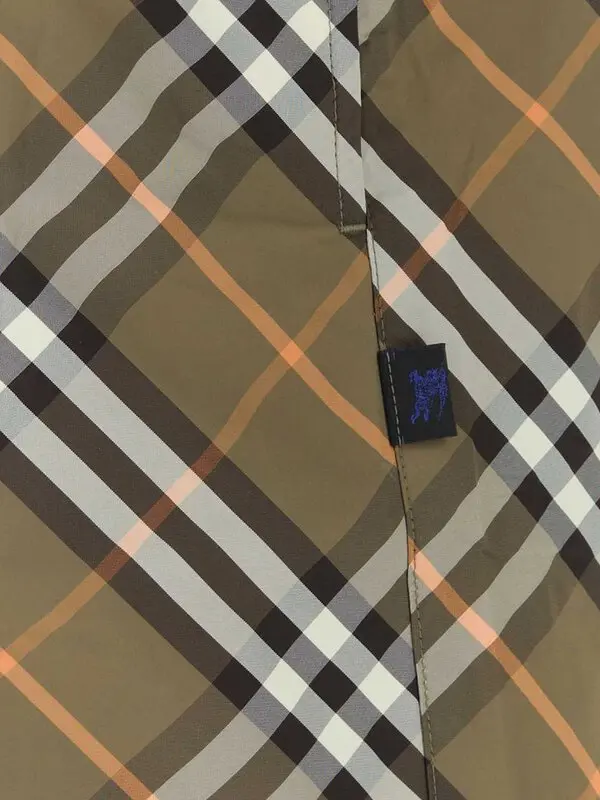 Burberry Vintage Check Nylon Swim Shorts With Drawstring Waist