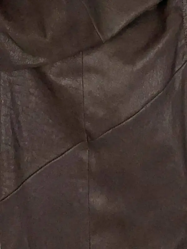 Rick Owens One-shoulder Asymmetrical Lambskin Long Dress