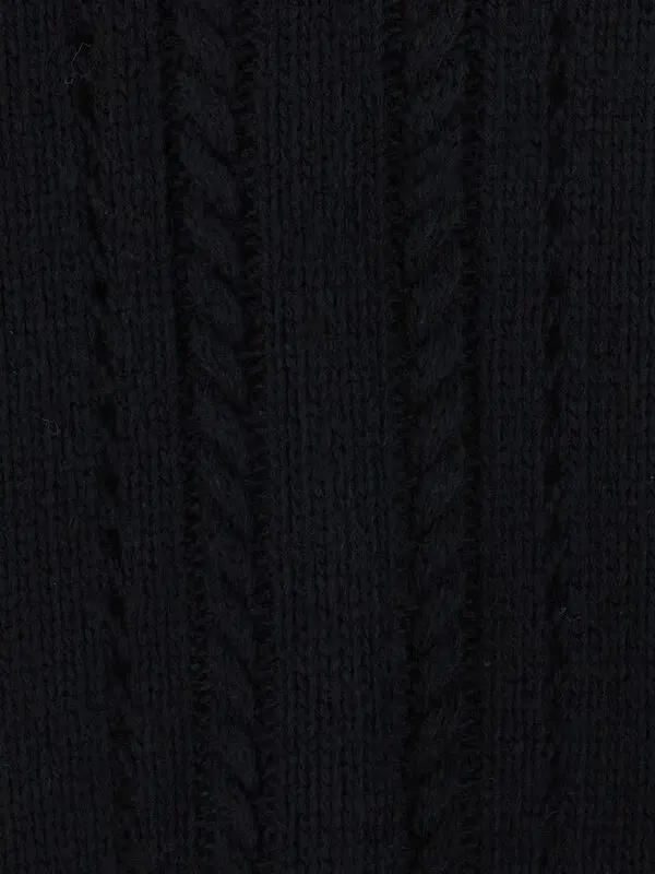TWINSET V-neck Wool-blend Sweater With Ribbed Trims