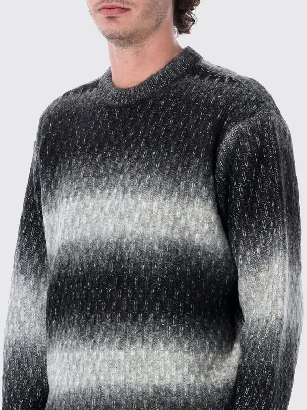 Obey Relaxed Fit Abstract Pattern Wool-blend Crewneck Sweater