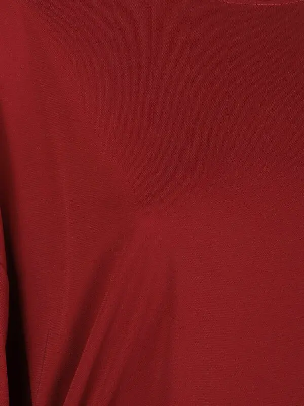 Balenciaga Draped Jersey Long Tunic With Knotted Waist