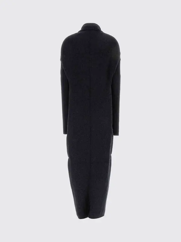 Rick Owens Long High-neck Cashmere And Silk Blend Cardigan - Black