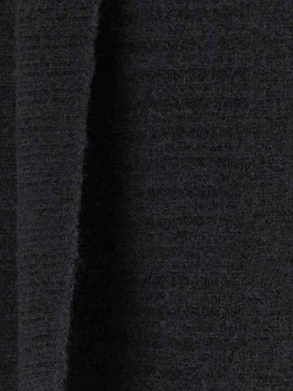 Rick Owens Long High-neck Cashmere And Silk Blend Cardigan - Black