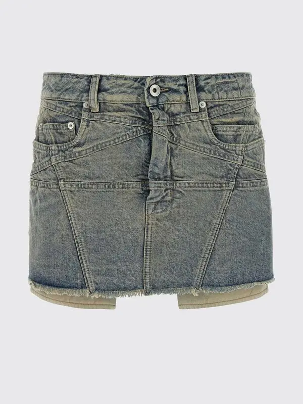Rick Owens 5-pocket Cotton Denim Mini Skirt - Blue