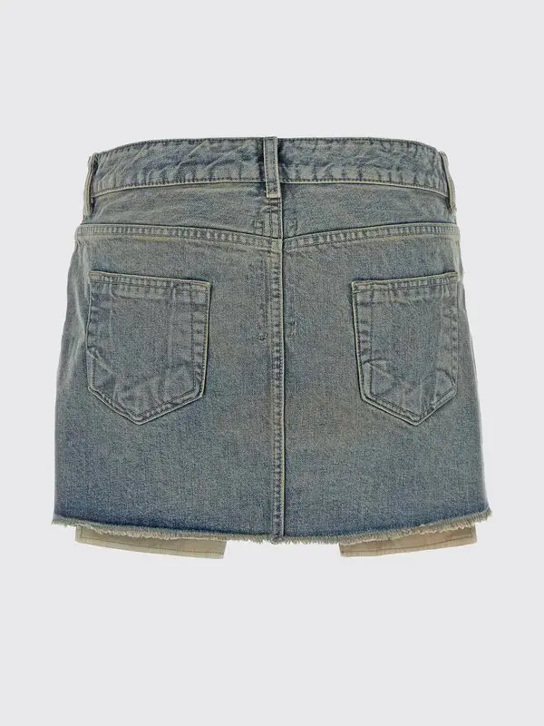 Rick Owens 5-pocket Cotton Denim Mini Skirt - Blue