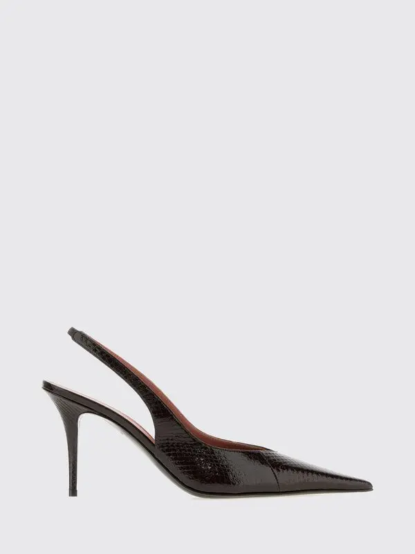 Amina Muaddi High Heel Shoes Colour - Coffee