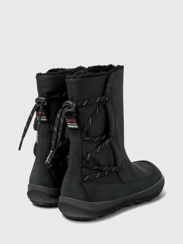 Camper Flat Ankle Boots Colour - Black
