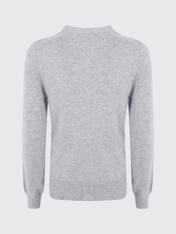 Comme Des Garçons Pure Cashmere Crewneck Cardigan With Buttons - Grey