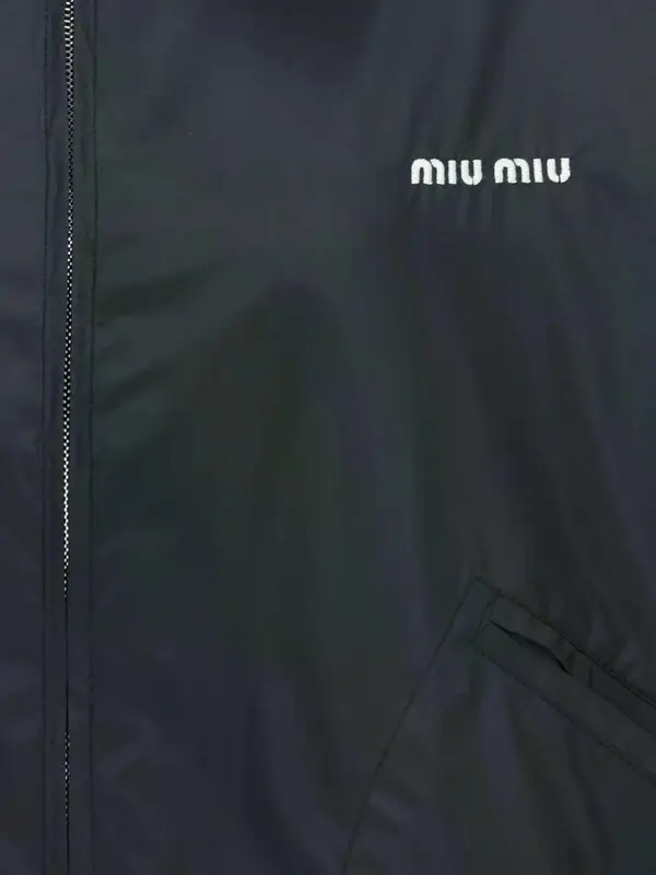 Miu Miu Logo-print Hooded Jacket